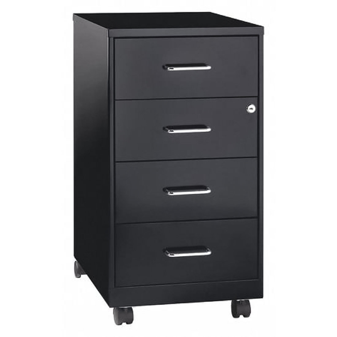 Inbox Zero Lisman 18" Deep 4 Drawer Metal Mobile Organizer, 4 Box ...