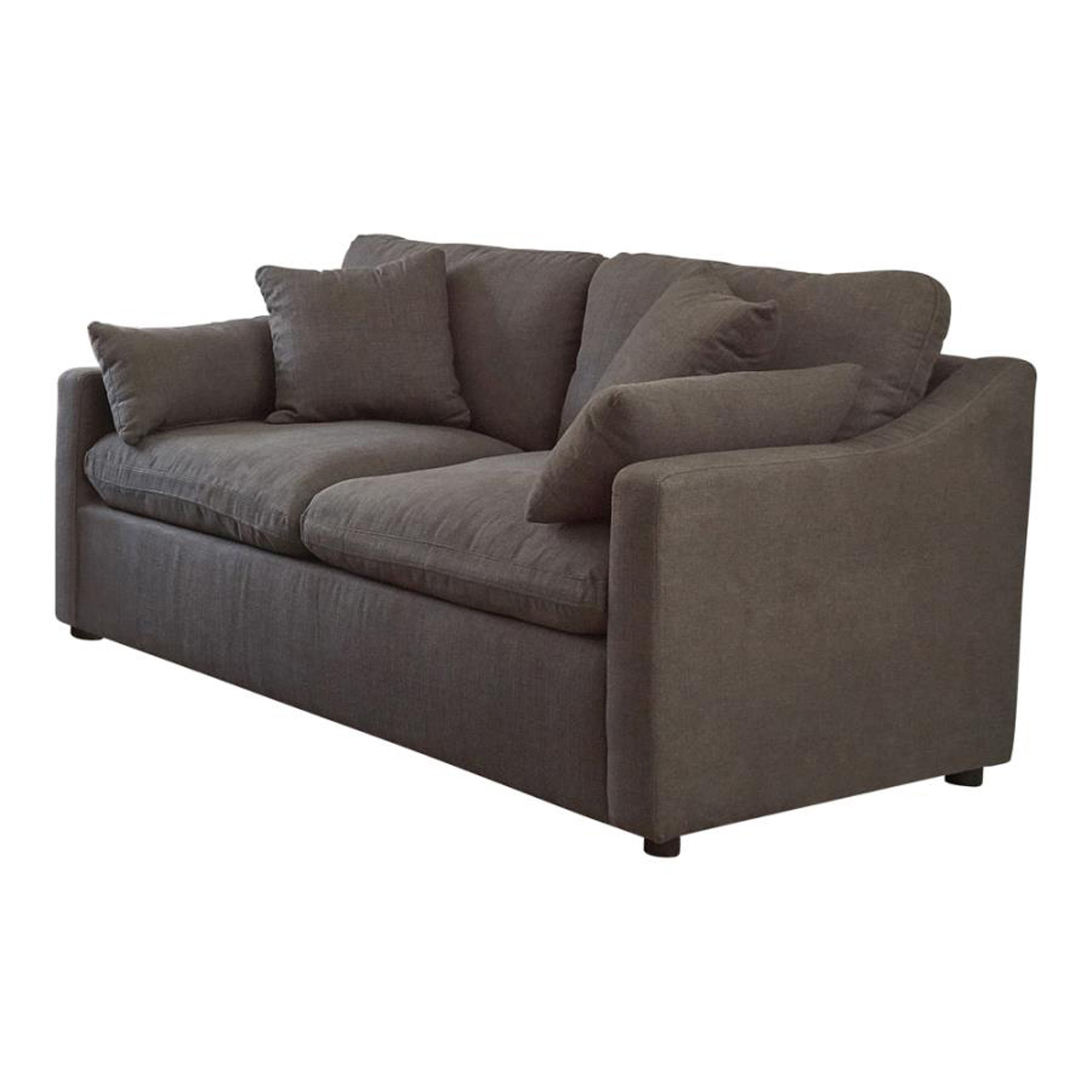 Hokku Designs Jakobi 63" Square Arm Loveseat with Reversible Cushions ...