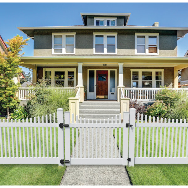 Barrette Outdoor Living Scallop Picket Gate & Reviews | Wayfair