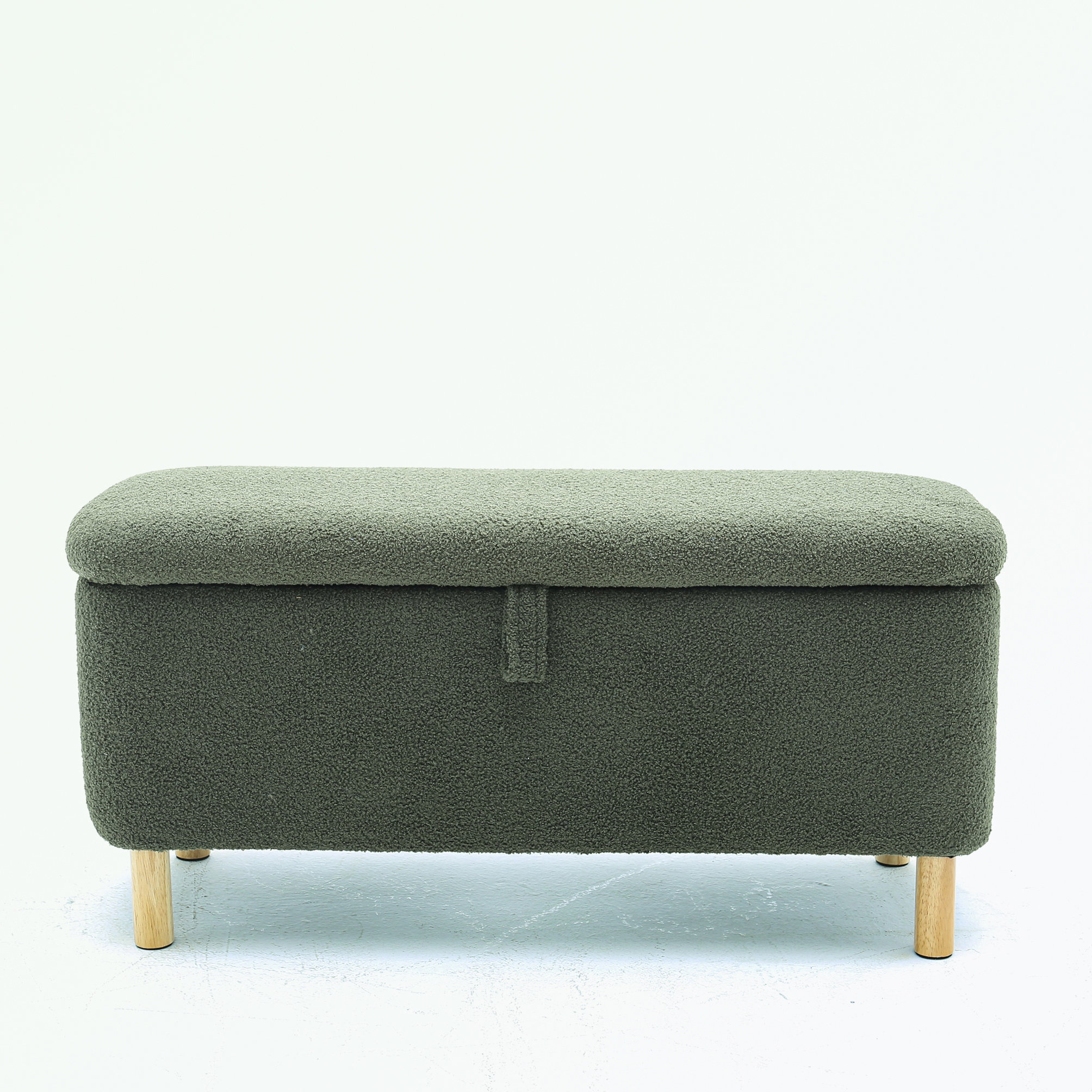 Latitude Run® Boucle Storage Bench Ottoman - Wayfair Canada