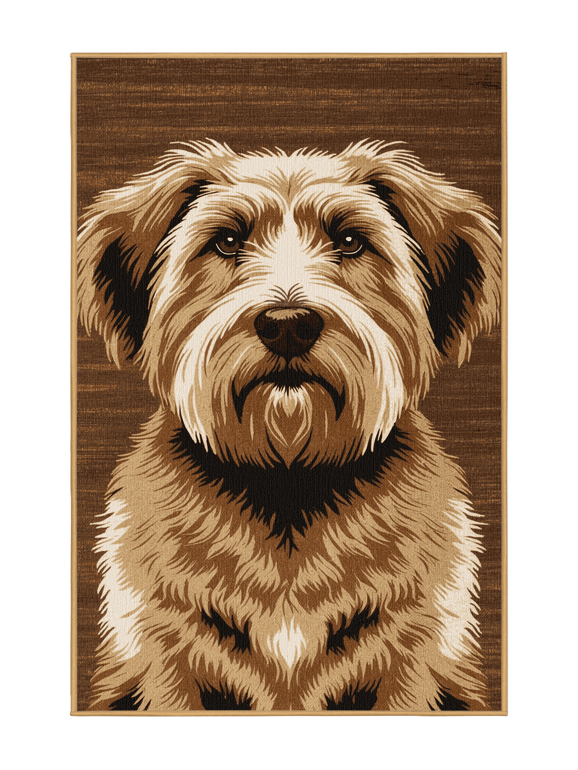 Canora Grey Washable Briard Dogs Area Rug | Wayfair