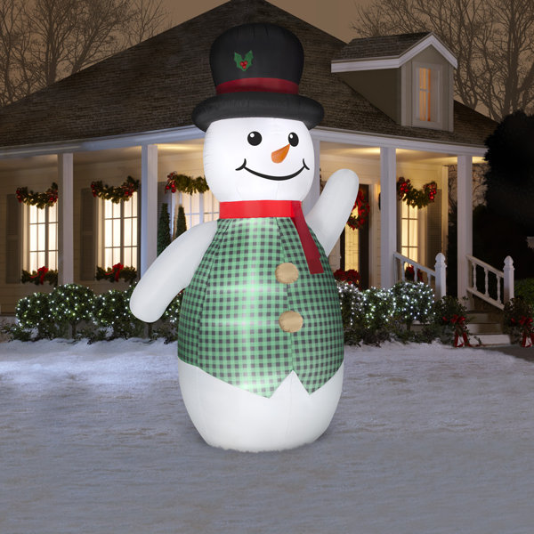 Gemmy Industries Dapper Snowman Inflatable | Wayfair