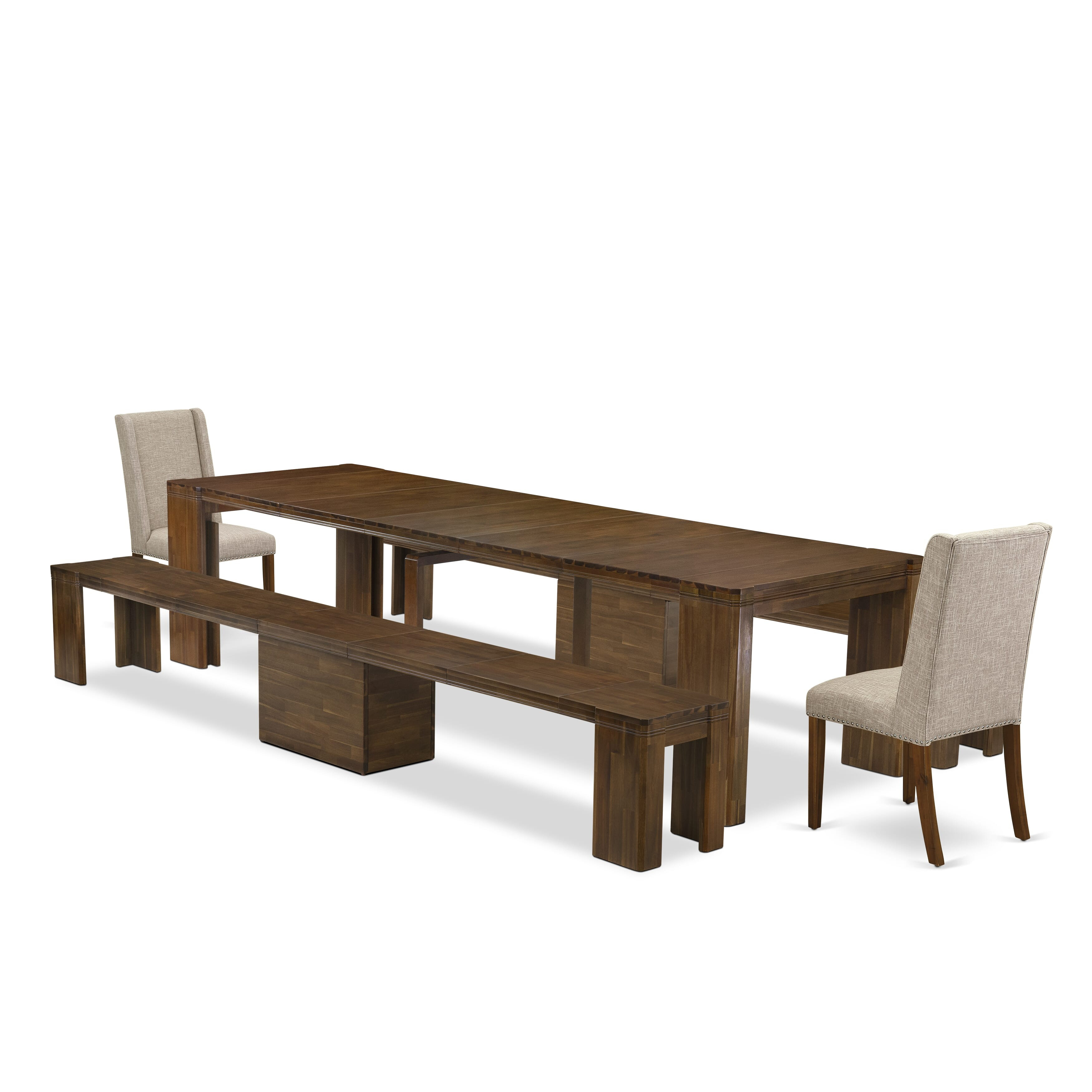 Red Barrel Studio® Extendable Dining Set Includes a Rectangle Xtenczar ...