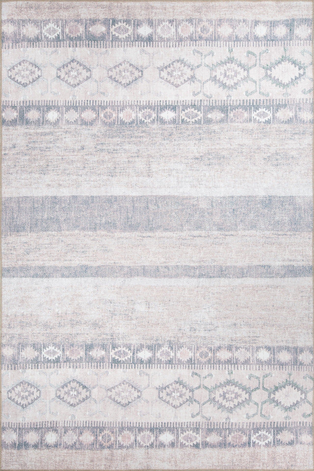 Union Rustic Lavae Beige Oriental Polyester Digital Print Decorative ...