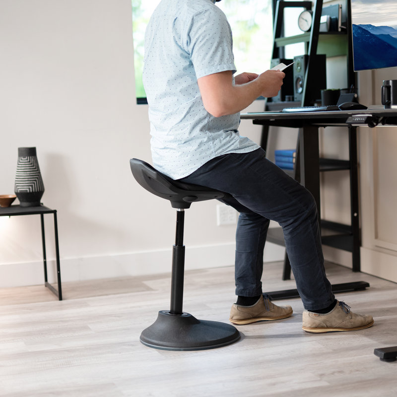 VIVO Ergonomic Height Adjustable Perch Stool for Home and Office | Wayfair