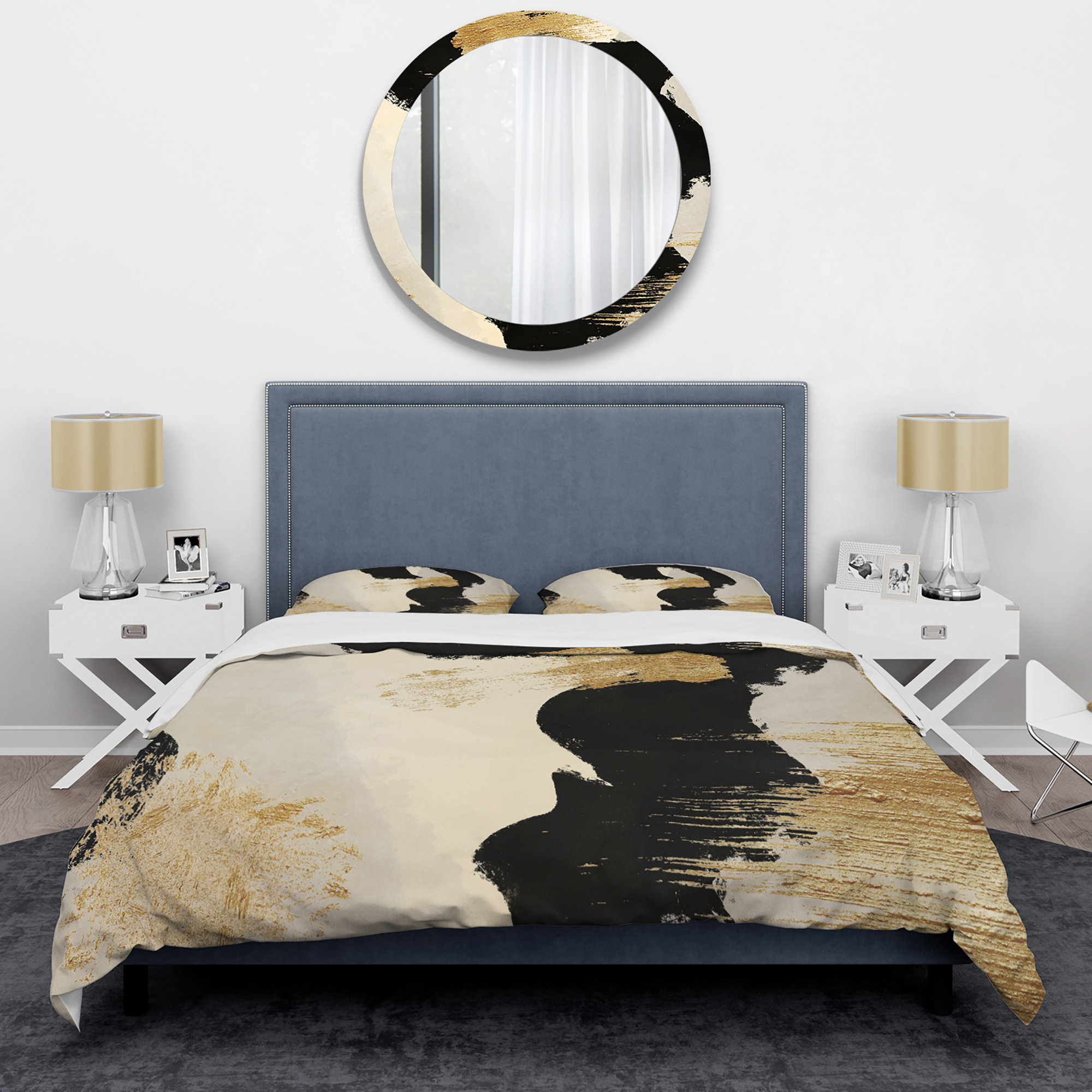 Design Art Glam Collage III - Abstract Duvet Cover Set - Microfiber ...