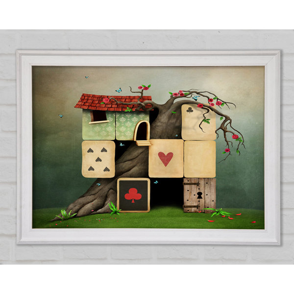 Happy Larry Roll The Dice House Alice In Wonderland Framed Print ...