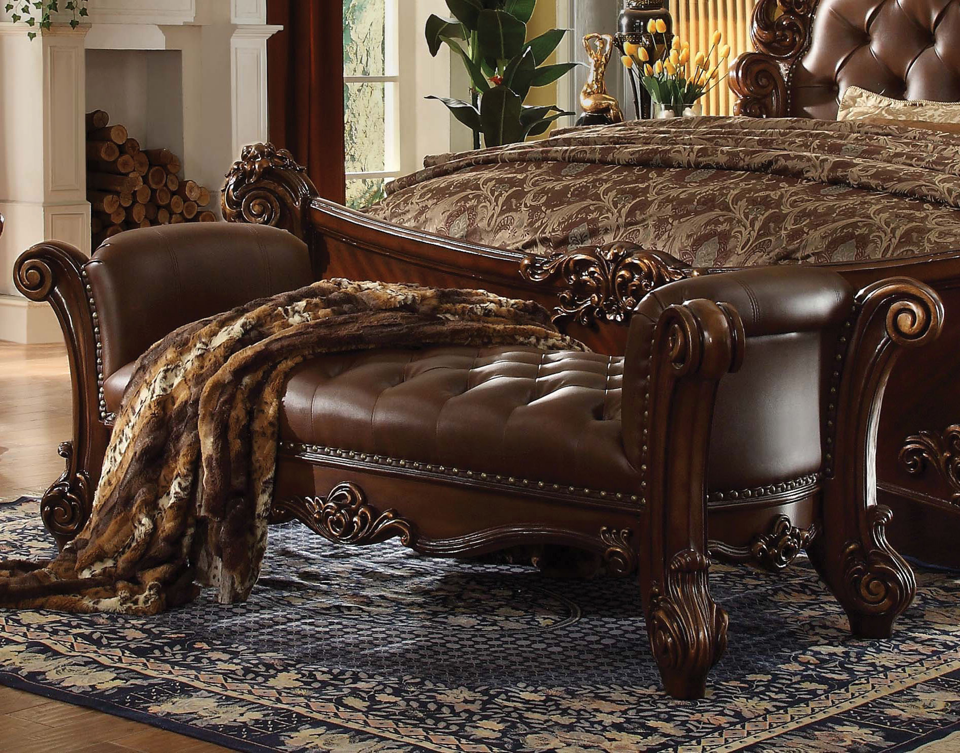 Lark Manor Valmonte Upholstered Bench with Button Tufted & Reviews - Wayfair Canada