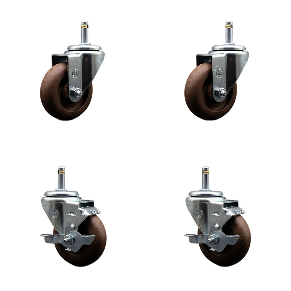 Service Caster Filled Grip Ring Stem Caster | Wayfair