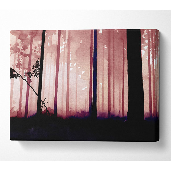 Alpen Home Mauve Forest Mist - Wrapped Canvas Print | Wayfair.co.uk