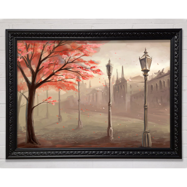 Ophelia & Co. Red Tree In The Old Town - Single Picture Frame Print ...