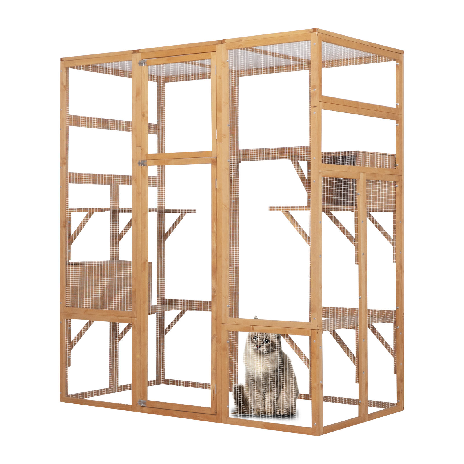 HOSSEJOY Outdoor Cat House | Wayfair