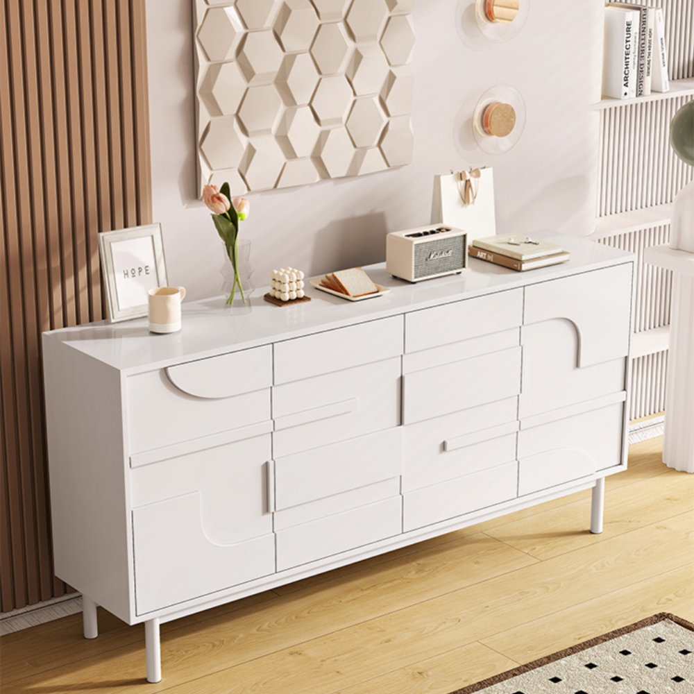 Dream cabinet Cream Wind Light Luxury Porch Cabinet 62.9 Sideboard ...
