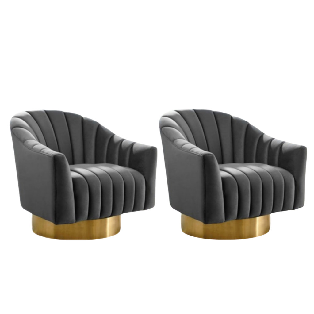 Lifton Light Luxury Simple Single Chairs（Set Of 2) 31.50'' Wide ...
