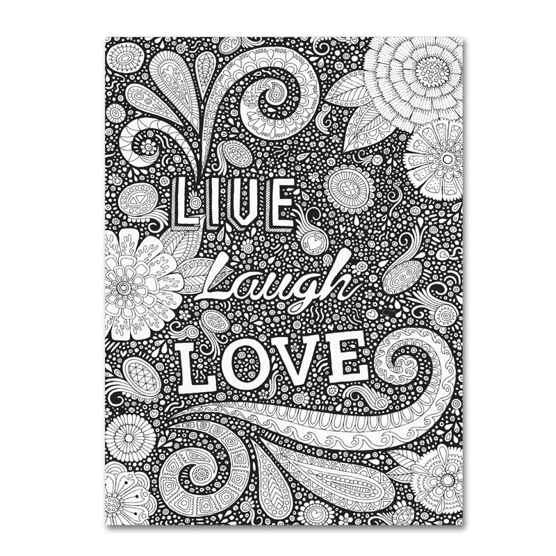 live laugh love coloring book