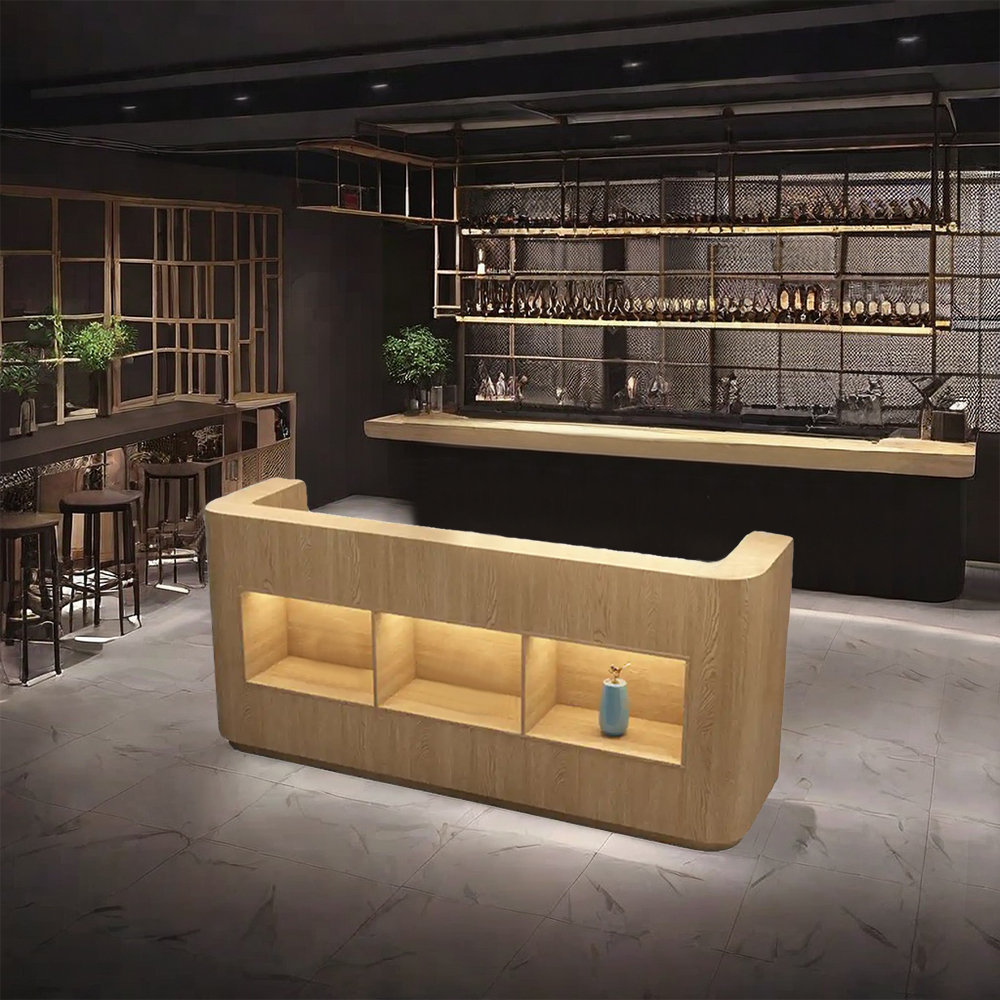 NBNKK Reception desk Vintage Bar Counter, Bar Front Desk, Commercial ...