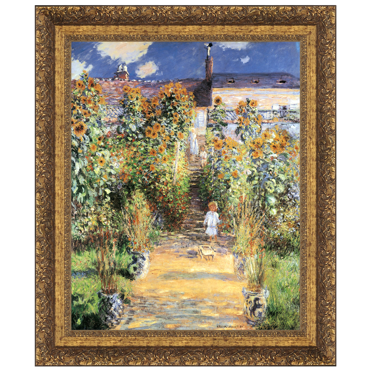 Vault W Artwork The Artist's Garden at Vetheuil, 1880 by Claude Monet ...