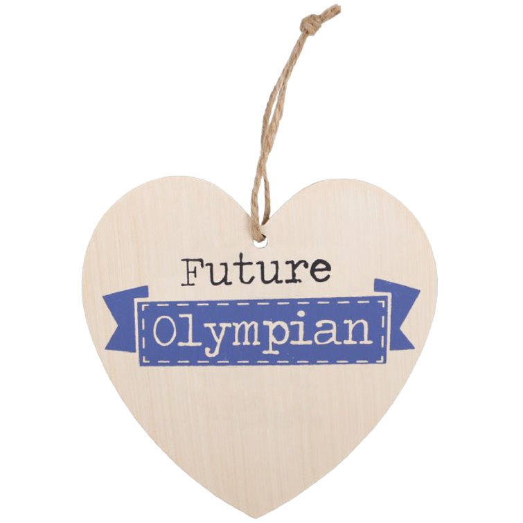 Happy Larry Future Olympian Heart Sign Wall Décor | Wayfair.co.uk