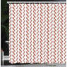 Dakota Fields Bacon Shower Curtain Delicious Protein Meal Burnt Orange ...