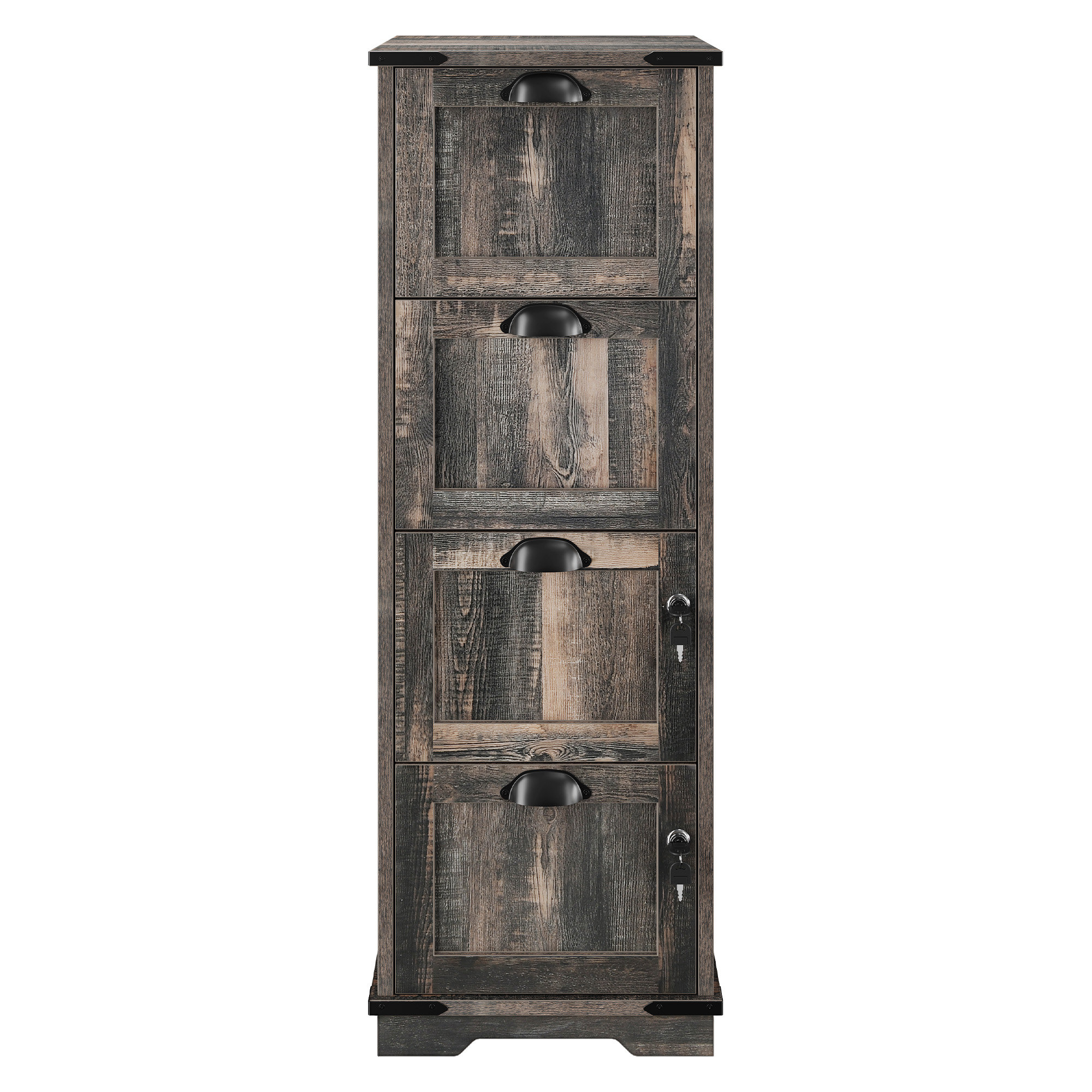 August Grove 4-Drawer Vertical File Cabinet with Lock - Wayfair Canada