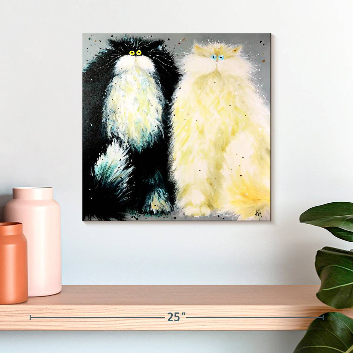 Ebern Designs Brampt Mr And Mrs Cats - Wayfair Canada