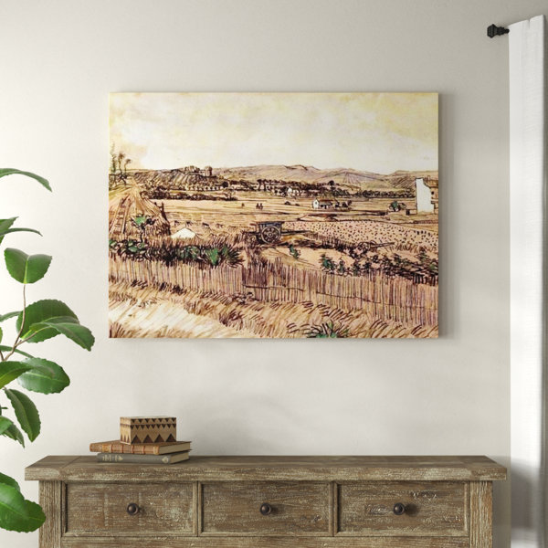 Fleur De Lis Living 'The Blue Carts' by Vincent Van Gogh Graphic Art ...