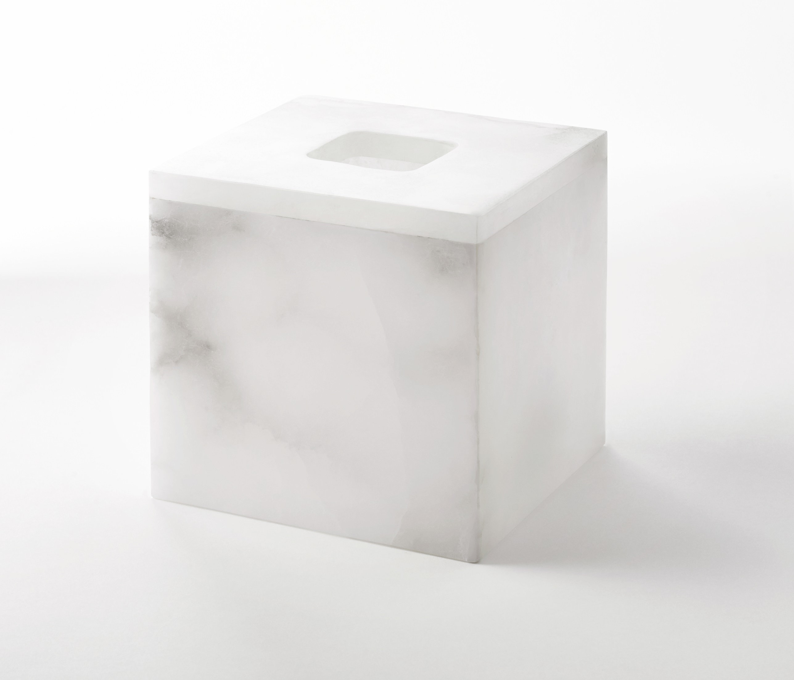 Wrought Studio™ Hadaway Alabaster Stone Tissue Box Cover | Wayfair
