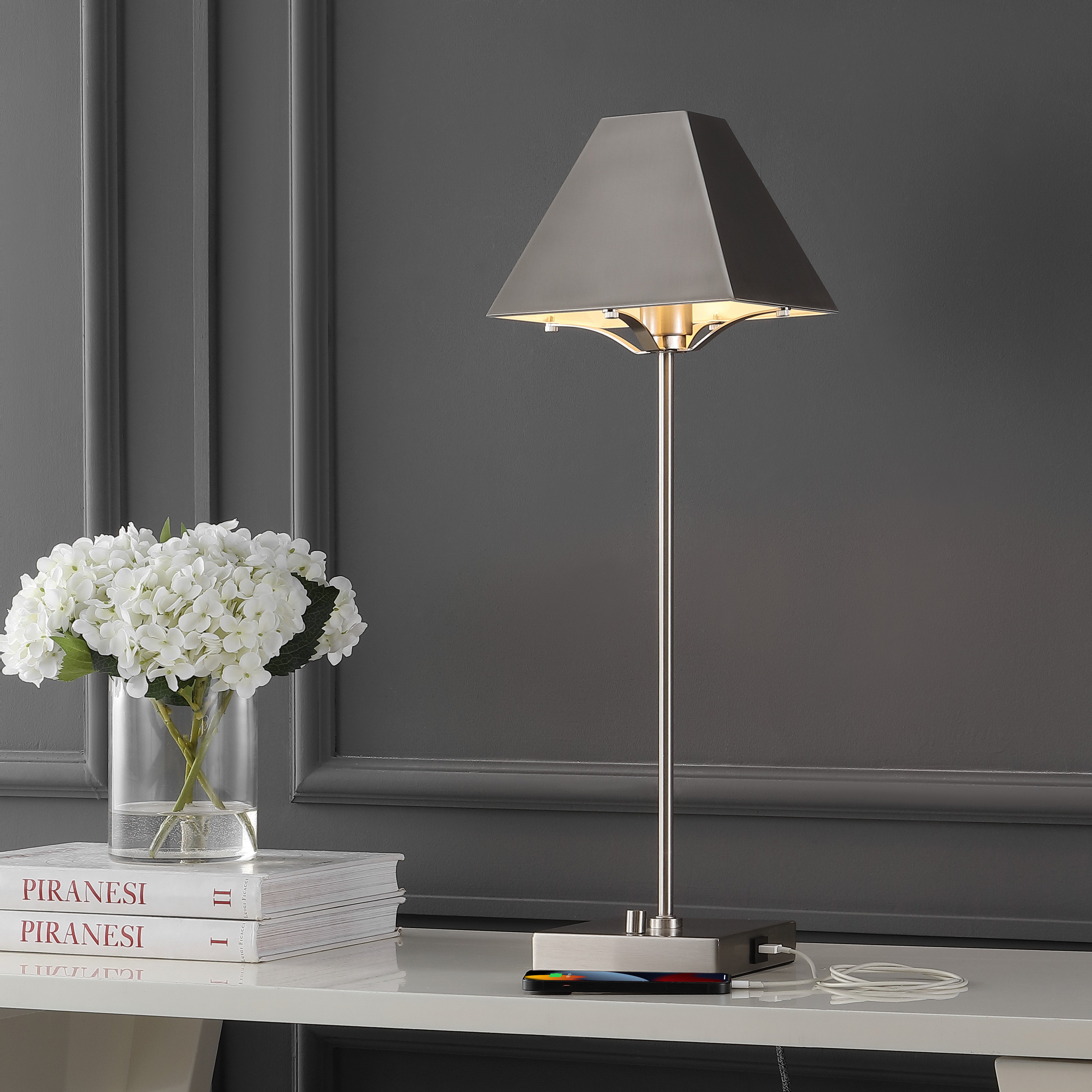 Ivy Bronx Arkim Metal USB Table Lamp | Wayfair