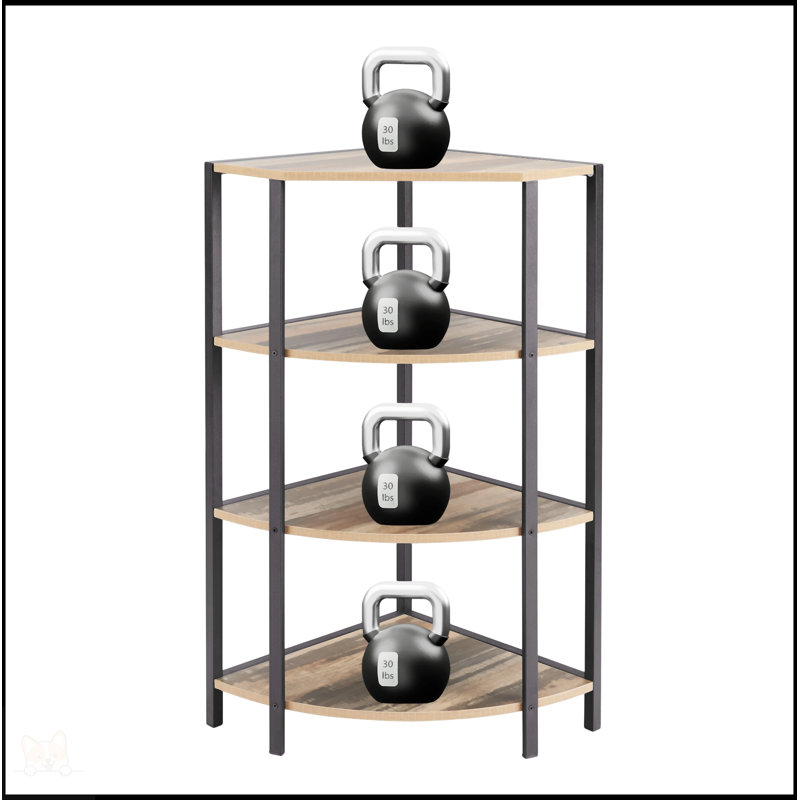 17 Stories Ulphia Corner Bookcase | Wayfair