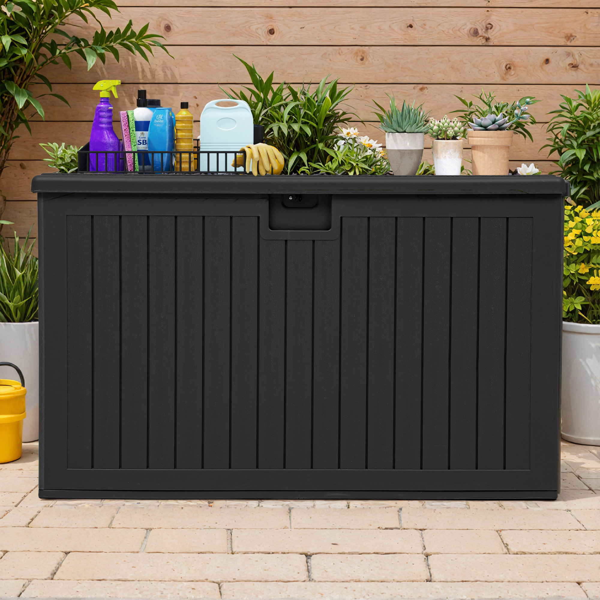 Balconera 180 Gallon Resin Water Resistant Deck Box & Reviews | Wayfair