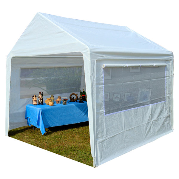 King Canopy Booth-in-a-Bag 10-Feet by 10-Feet Canopy, 4-Leg, White ...