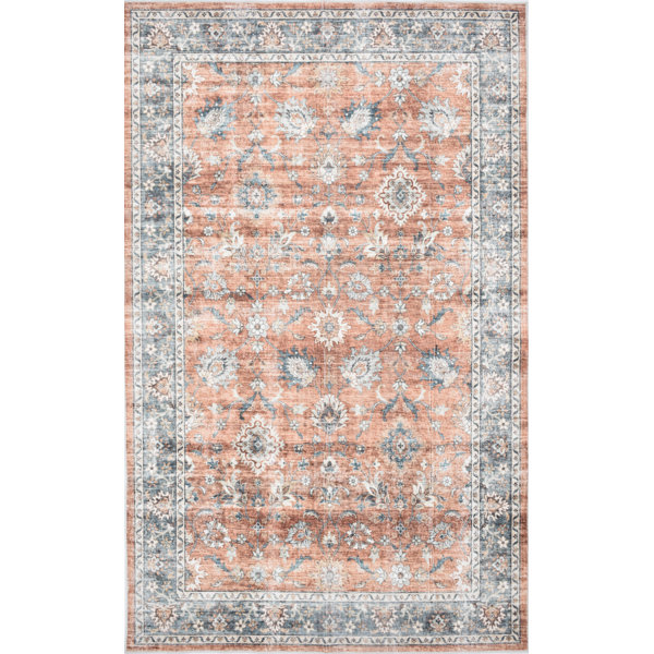 Badgley Mischka Whitley Wild Salmon Machine Washable Soft Touch Area ...