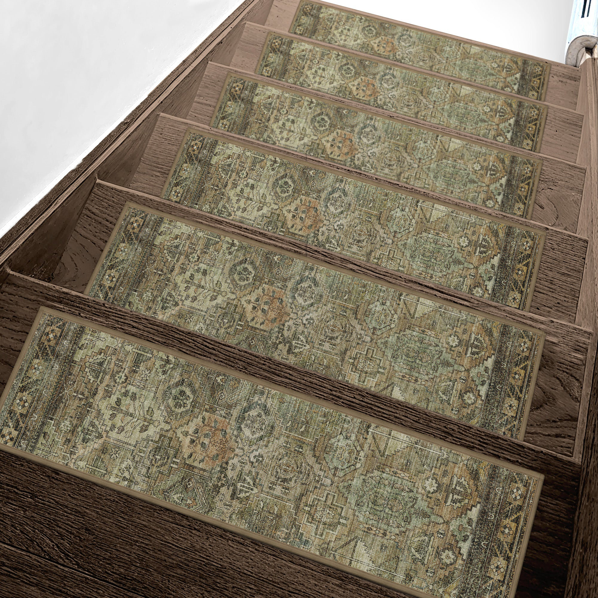 Bungalow Rose Non-Slip Stair Treads for Wooden Steps with Reusable ...