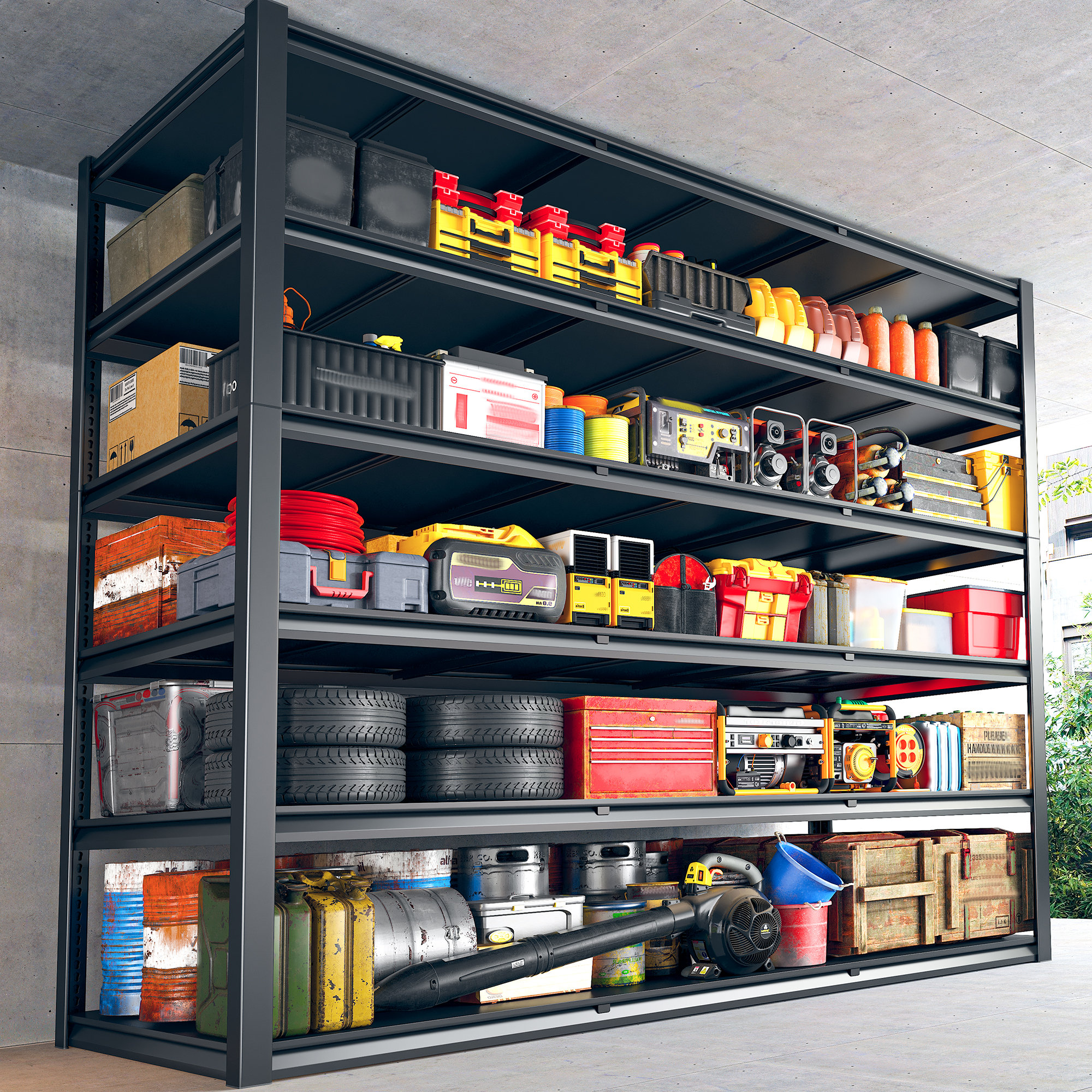 WFX Utility™ 3500LBS Garage Shelving Storage Shelves Heavy Duty ...