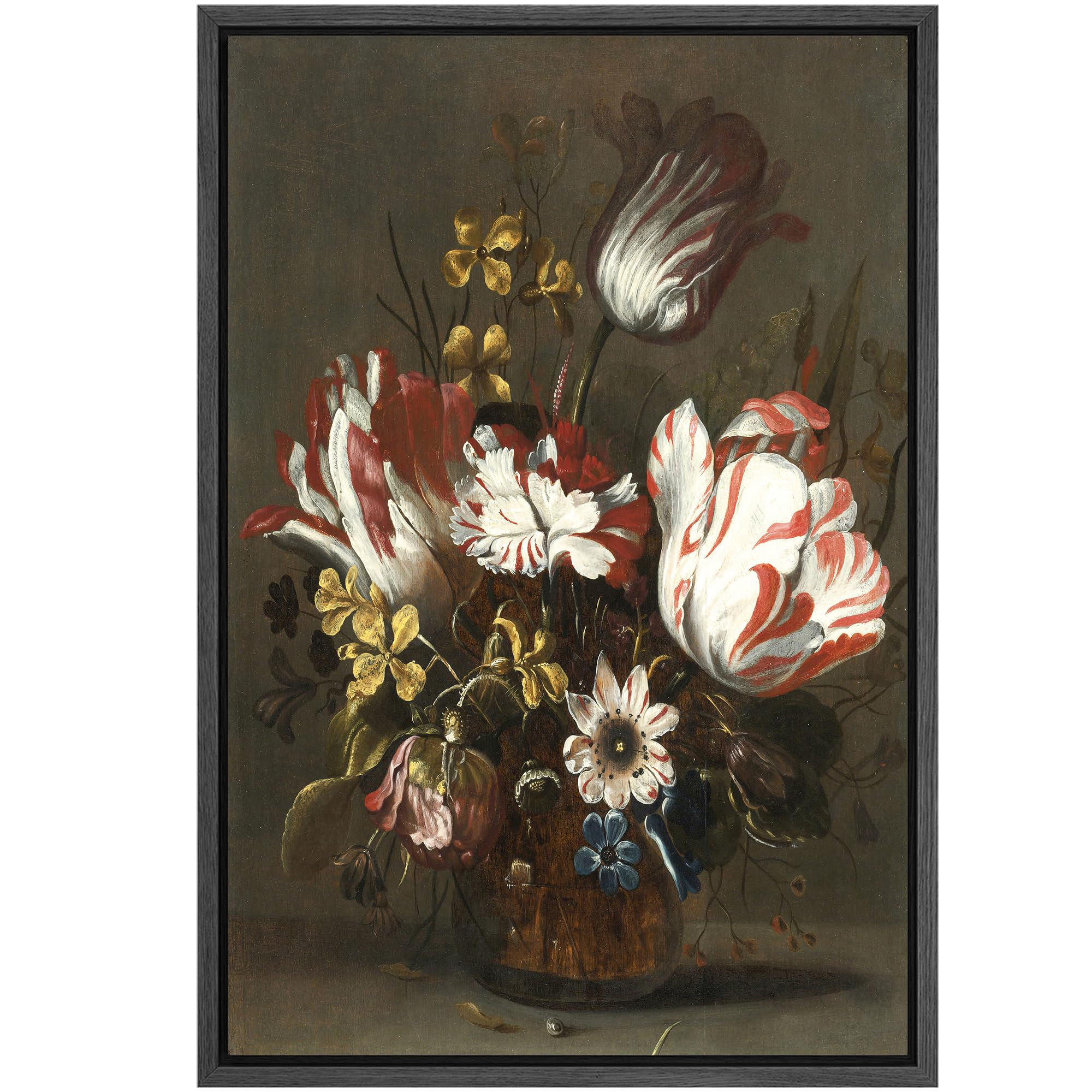 wall26 Baroque Splendor Floral Luxurious Tulip and Rose Still Life ...