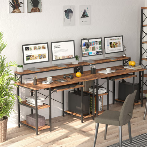 17 Stories Monquez Computer Desk & Reviews | Wayfair