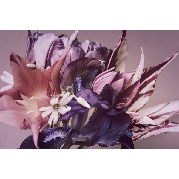 Canora Grey Abstract Flower Bouquet, Vintage Tones - Unframed ...