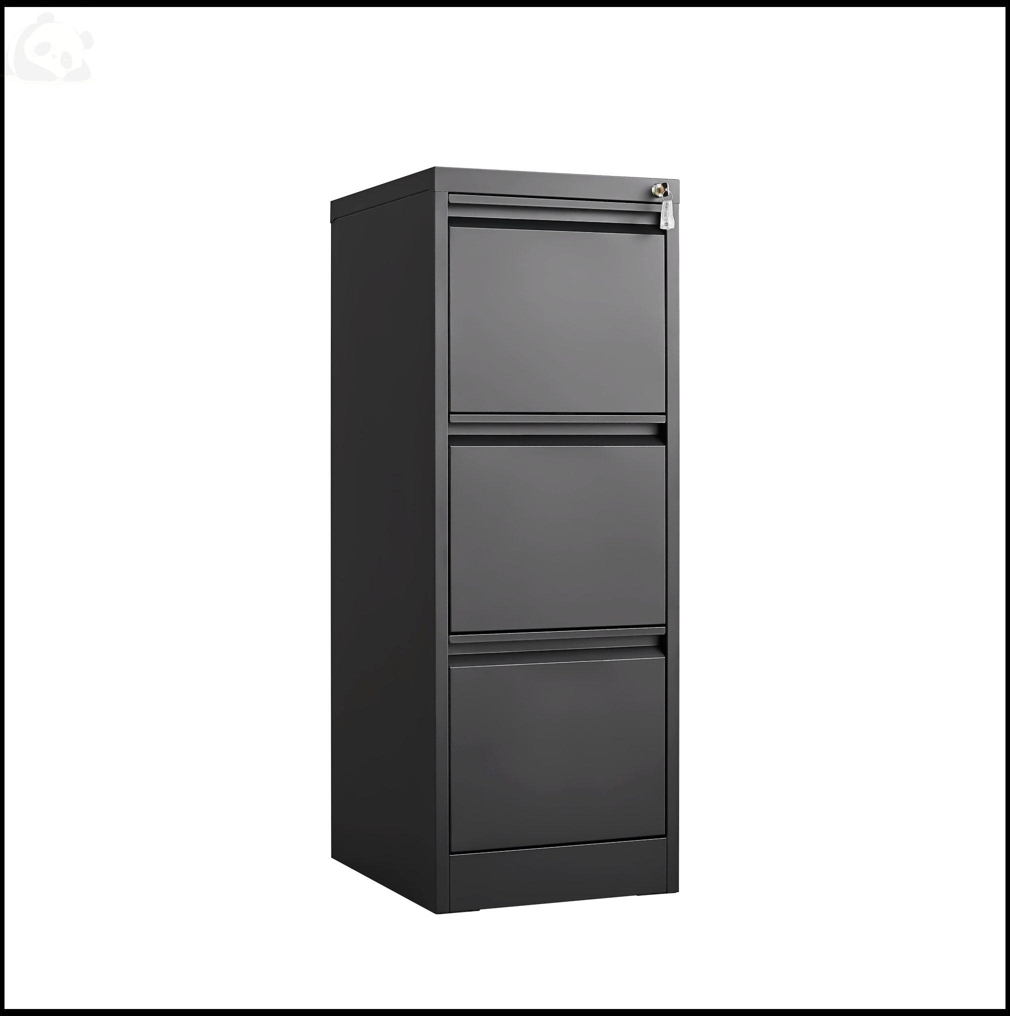 Inbox Zero 3 Drawer File Cabinet With Lock Metal Vertical File Storage ...