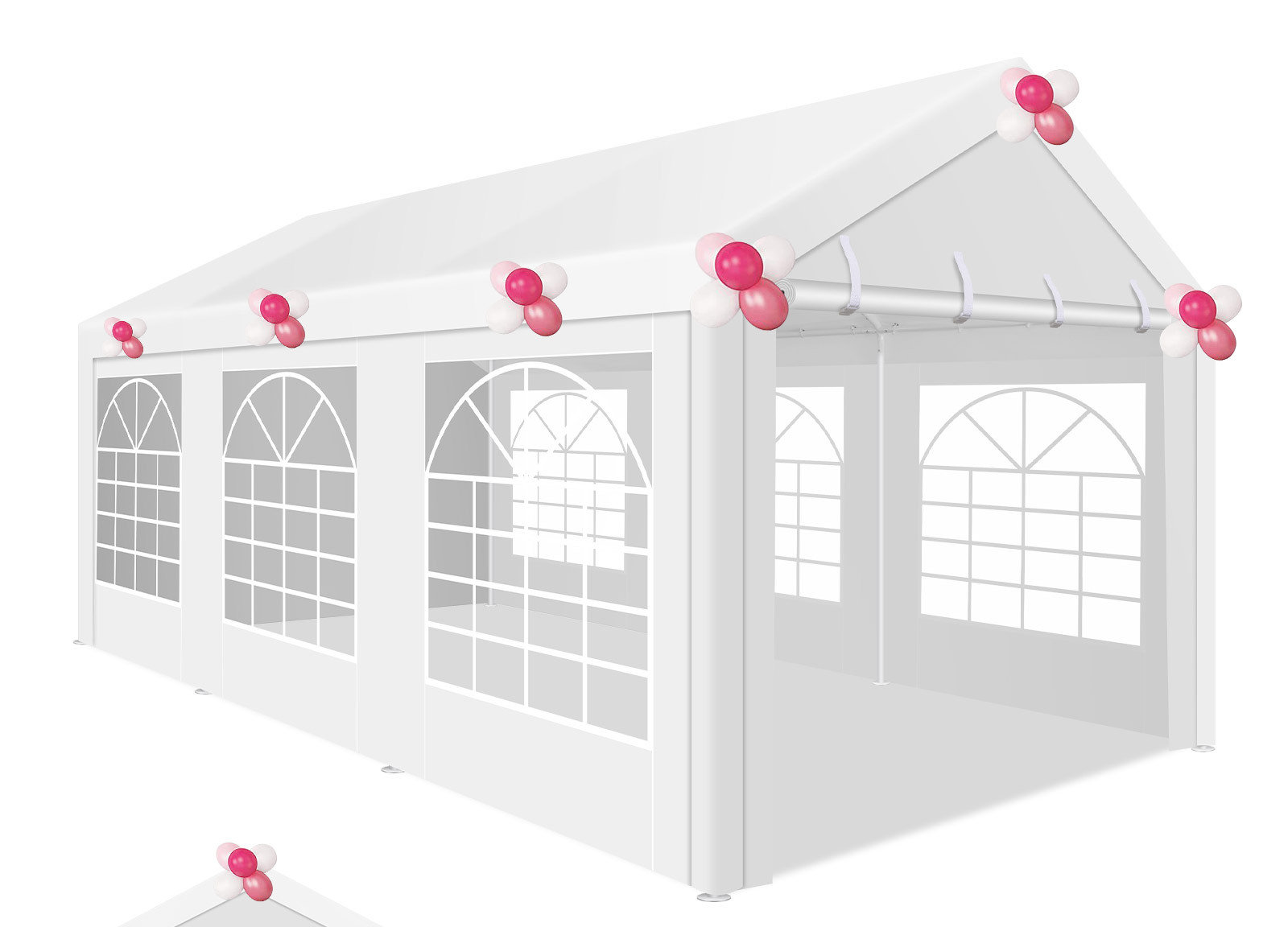 TOOLUCK 10 Ft. W x 20 Ft. D Metal Party Tent - Wayfair Canada