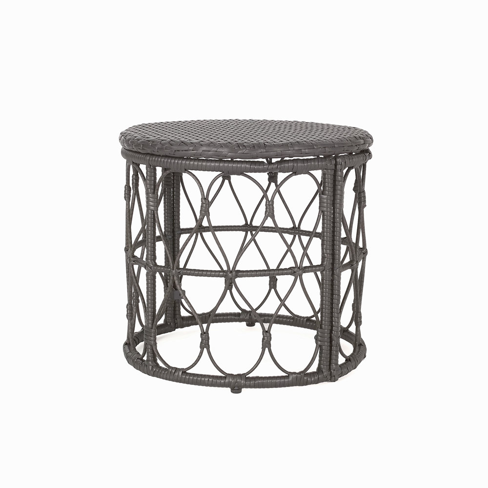 Highland Dunes Space-Saving Outdoor Balcony Garden Small Side Table ...