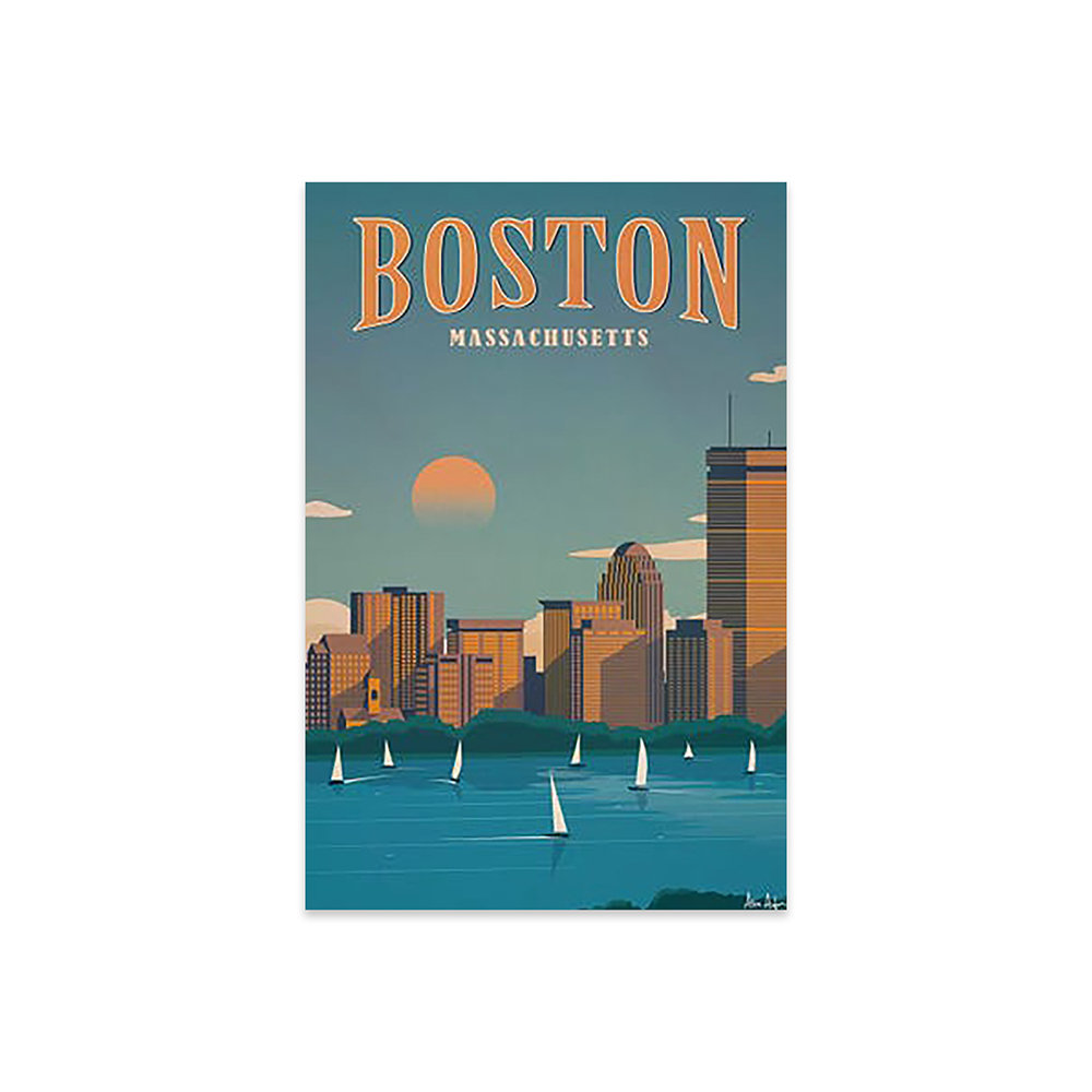 Breakwater Bay Boston - Unframed Graphic Art | Wayfair