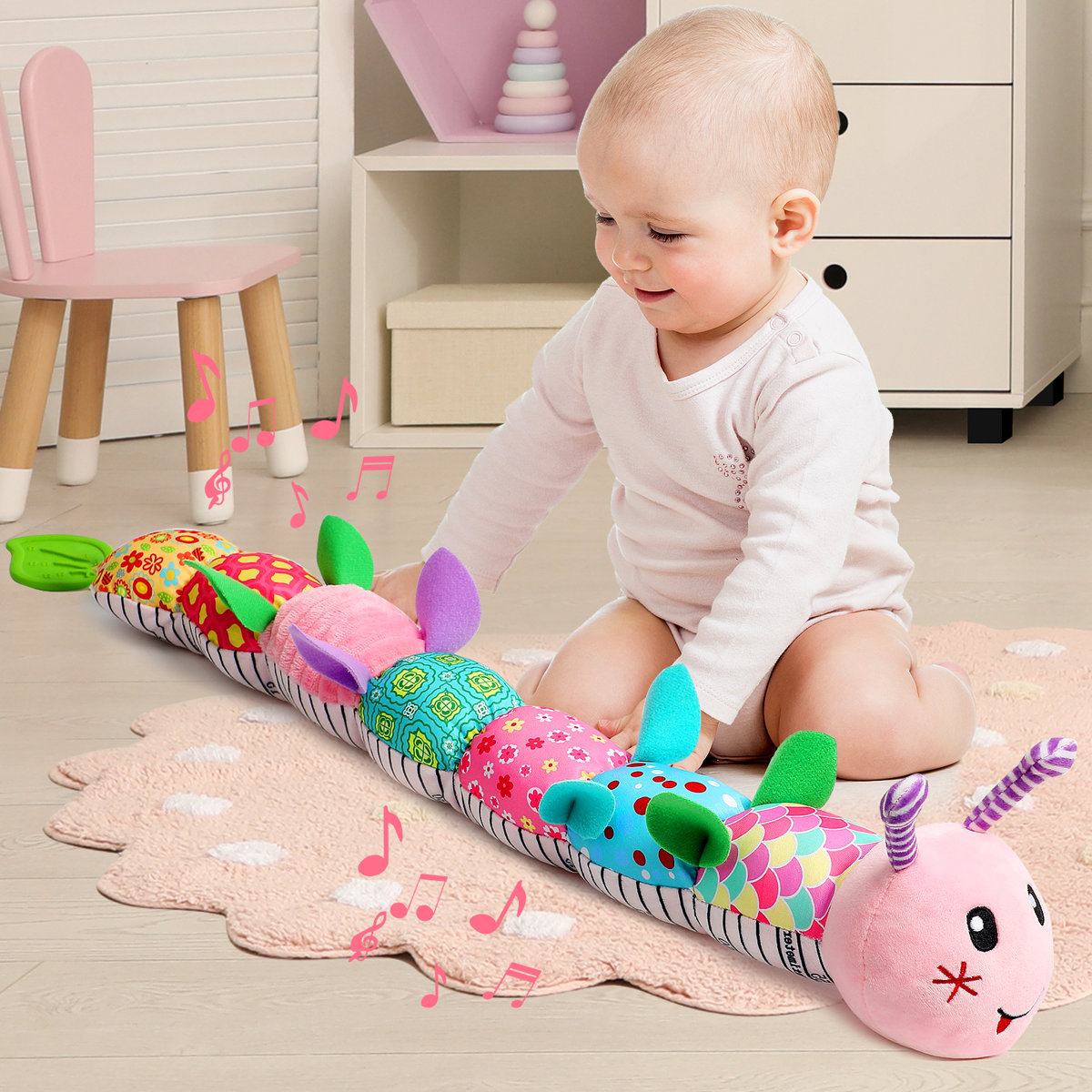 Isabelle & Max™ Baby Toys, Baby Music Stuffed Toys, 0-3-6-12 Months ...