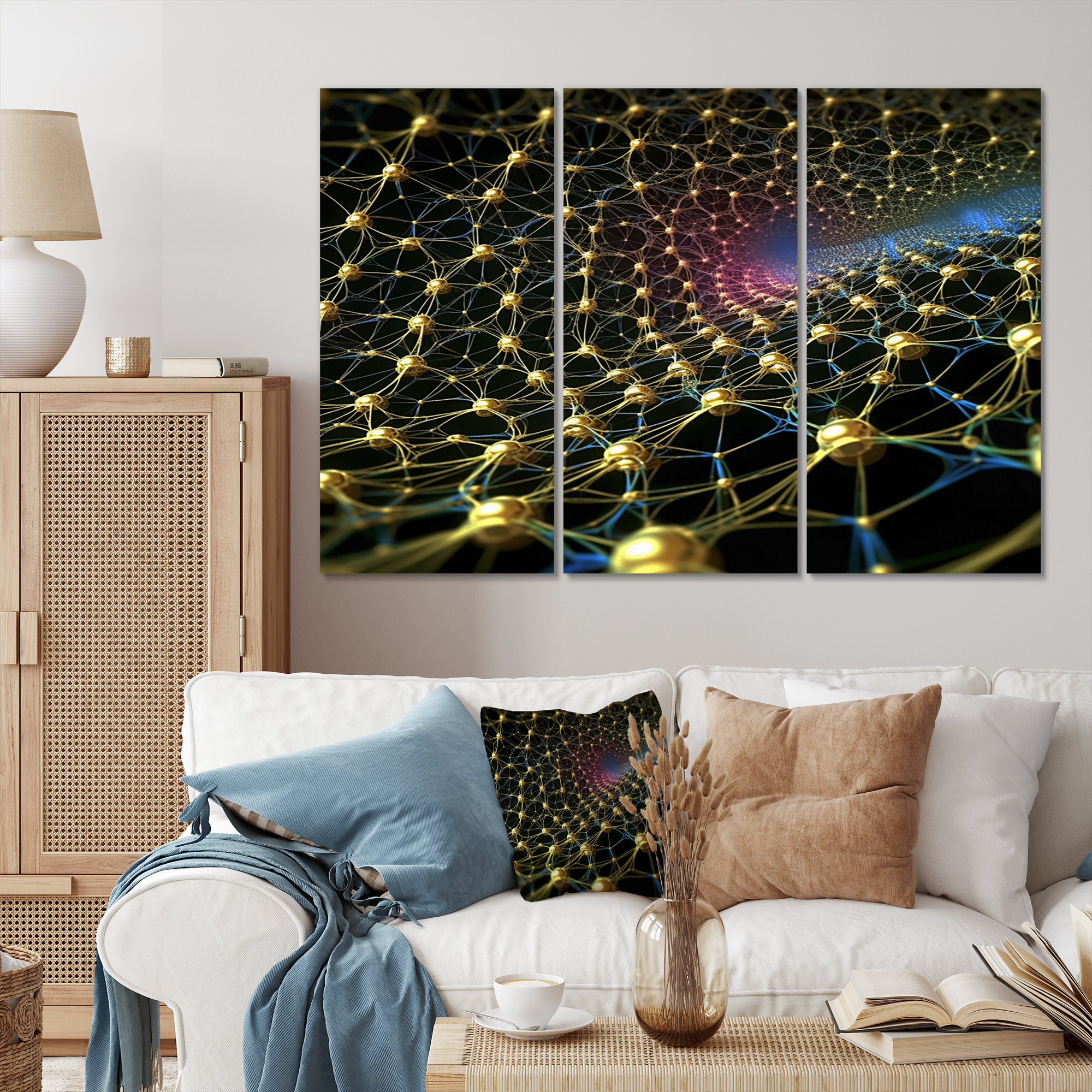 Latitude Run® Abstract Light Infinity Matrix V - Fractals Wall Art ...