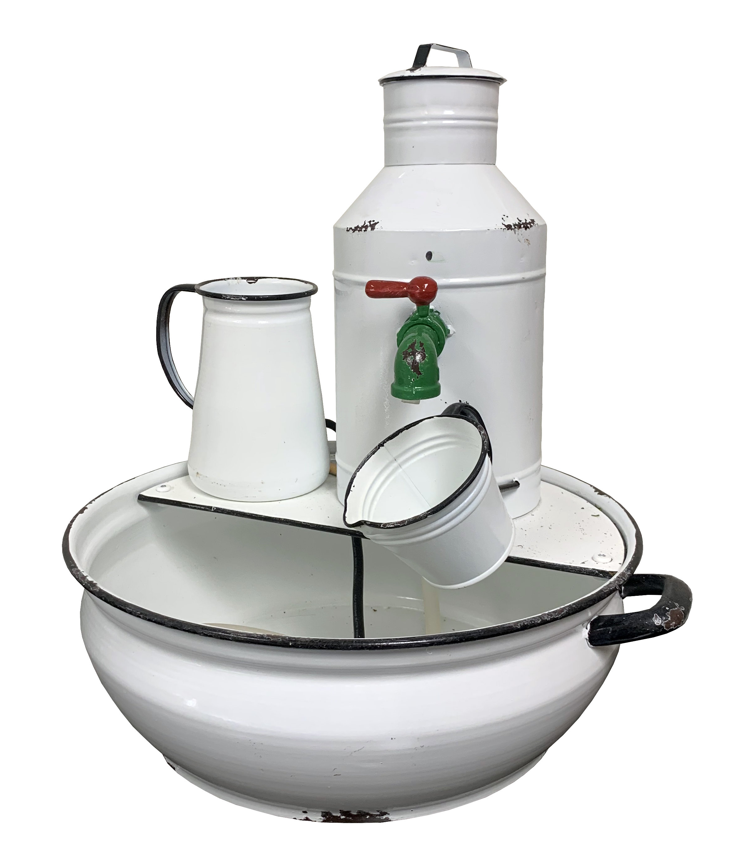 Gracie Oaks Ilyas Metal Jug and Cups Water Fountain - Wayfair Canada