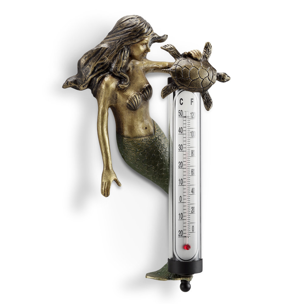 SPI Home Mermaid Design Outdoor Thermometer | Wayfair