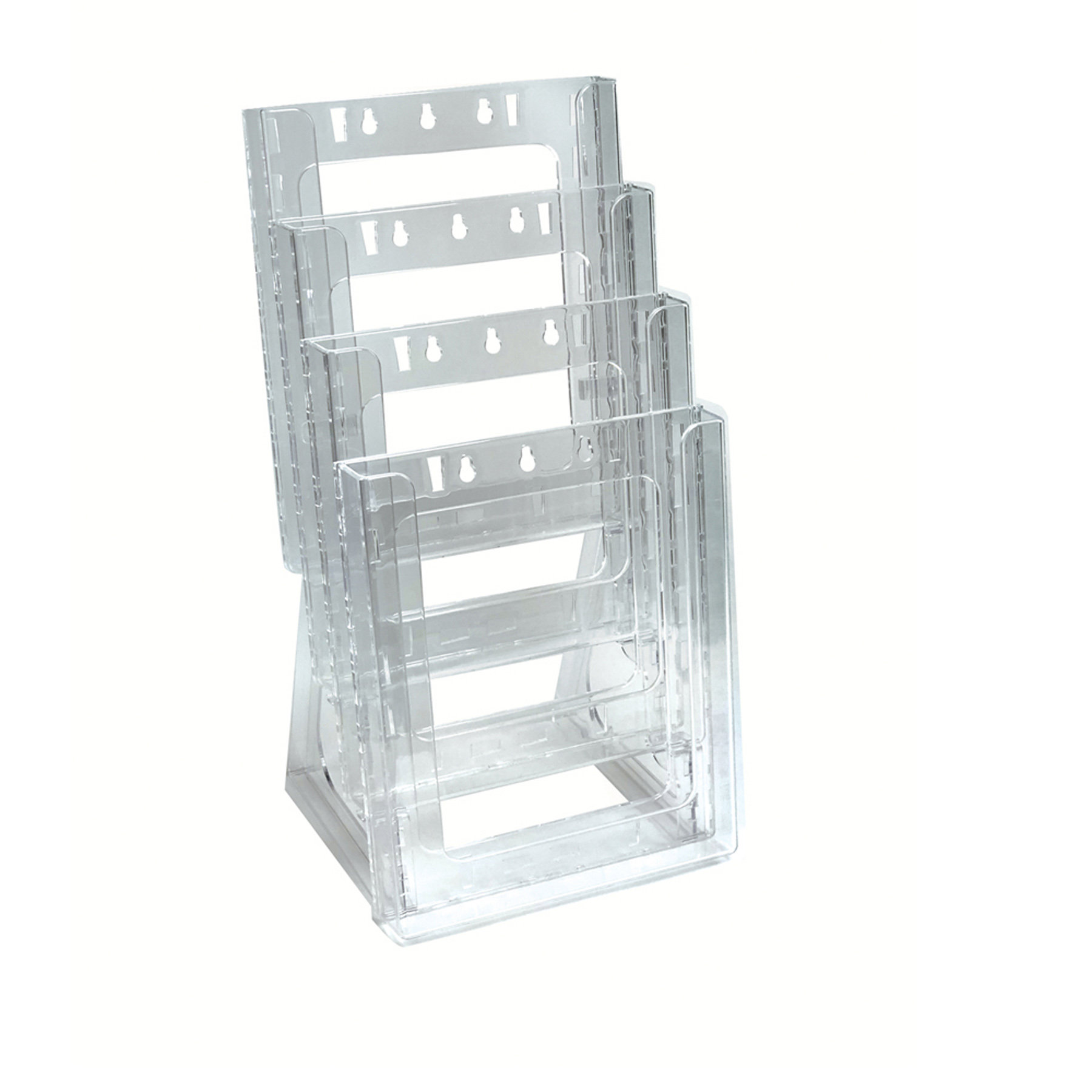Azar Displays Four-Tier Modular Letter Brochure Holder, 2-Pack | Wayfair
