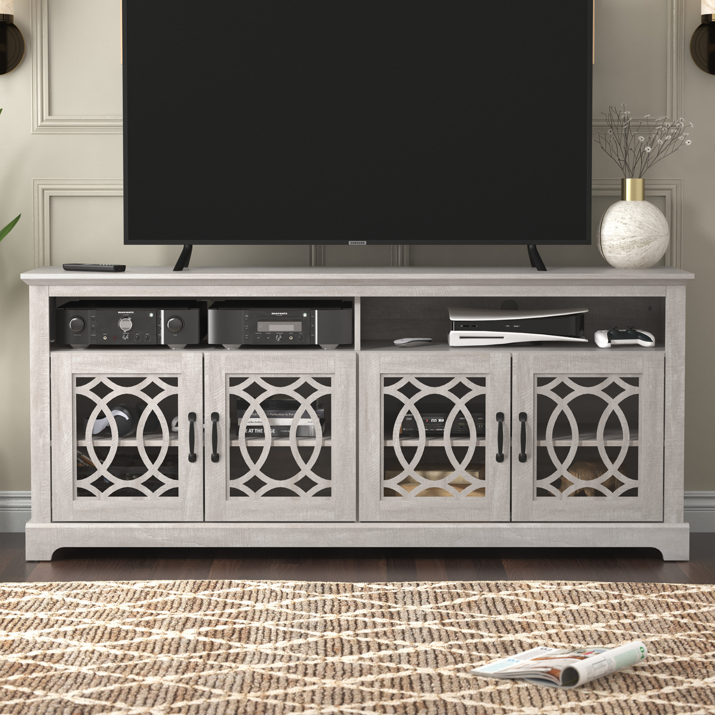 Lark Manor Allivia Tv Stand with Open Storage for TVs up to 75 ...
