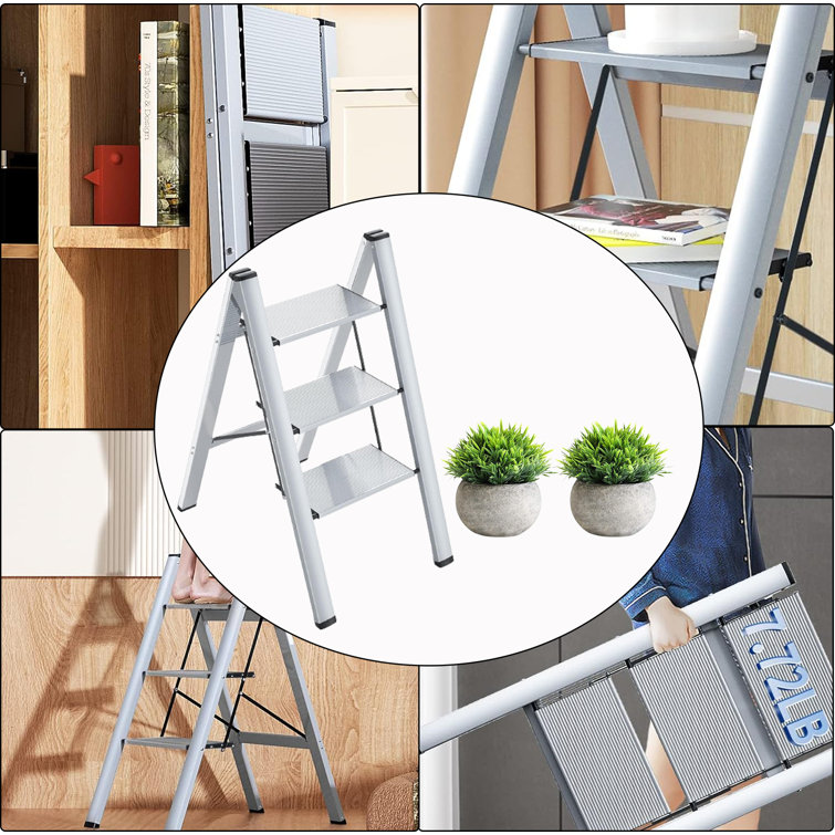 WFX Utility™ Aluminum Small Step Ladder - Wayfair Canada
