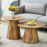 George Oliver 19.7" Tall Natural Wood Grain Coffee Table, 21.6 ...