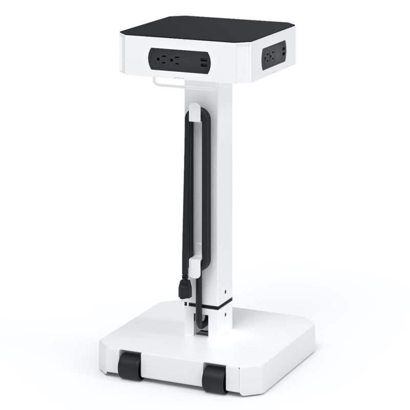 Luxor Store-N-Charge Luxpower Mobile AC and USB Tower Adjustable Tablet ...